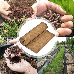 Jute Fiber Worm Blanket for Compost Cups, Boxes, and Farms - Durable & Mat