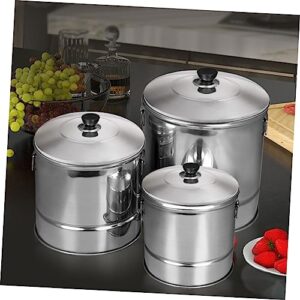 FELTECHELECTR Stainless Steel Rice Steamer Dumpling Steamer Lunch Box Containers Commercial Rice Cooker Rice Serving Bucket Sushi Rice Container Steam Baskets Dumpling Rice Barrel Home Supplies