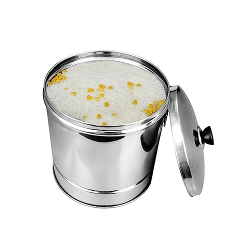 FELTECHELECTR Stainless Steel Rice Steamer Dumpling Steamer Lunch Box Containers Commercial Rice Cooker Rice Serving Bucket Sushi Rice Container Steam Baskets Dumpling Rice Barrel Home Supplies