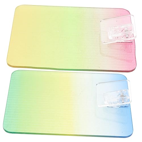 Misti Stamping Tool 4 Pcs Plate Clamp Paper File Organizer Teacher Clipboard Plastic Sketch Board Writing Base Plate Exam Paper Clips Acrylic Bottom Plate Office White Hardboard