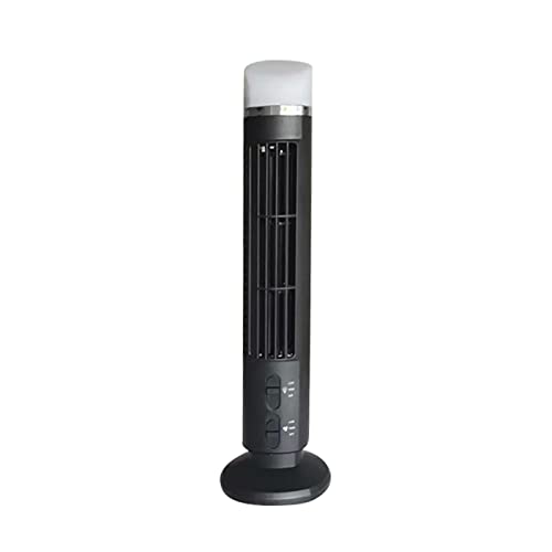 Electric Household Led Bladeless Tower Portable USB Charging Mini Vertical Conditioner Stand Up Tower Fan For Office Bedroom Home Indoor Desktop Rechargeable Fans Portable Usb Clip on