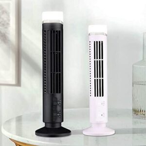 Electric Household Led Bladeless Tower Portable USB Charging Mini Vertical Conditioner Stand Up Tower Fan For Office Bedroom Home Indoor Desktop Rechargeable Fans Portable Usb Clip on