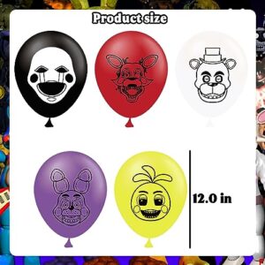 Five Nights Party Supplies, 40pcs Five Night Theme Birthday Party Latex Balloons Party Favors, Five Nights Party Decorations