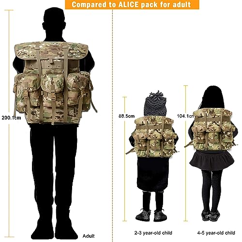 MT Mini ALICE Pack for Kids, Military Army Style Children Rucksack