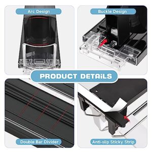 Upgrade Drink Dispenser for Fridge, Iklestar Self-Sliding Soda Can Organizer for Refrigerator and Adjustable Width, 12oz to 20oz holds 15+ Cans(3 Rows, 38 CM)