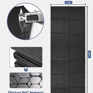 ETUST Treadmill Mat, Foldable Exercise Equipment Mat Non-Slip Durable Exercise Bike Mat High Density Fitness Workout Mats for Home Gym Hardwood Floors Carpet Protection