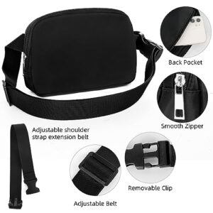 Convertible Fanny Packs For Women Men with Mini Card Wallets, Fashion Crossbody Bags for Women Men Trendy, Convertible Waist Pack Belt Bag Sling Bag Shoulder Bag with Shoulder Strap Extension Belt