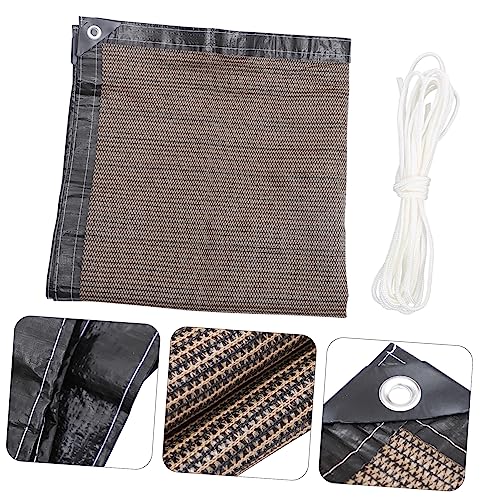 YARNOW Shade Net Outdoor Shade Cloth Plant Shade Cloth Brown Lamp Shade Patio Sun Shade Netting Greenhouse Shade Nets Cloth Sunblock Shade Cloth Sunblock Mesh Sun Mesh Shade Sunshade Net