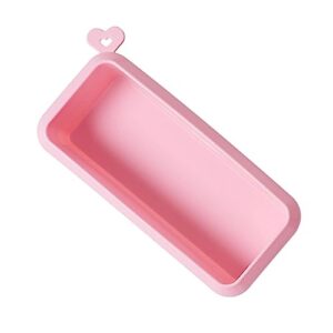 villcase silicone baking 1pc rectangular silicone mold de para gelatinas mini saucepan silicone loaf pan silicone cake mould baking tin bread loaf pan silica gel pink bread mould household