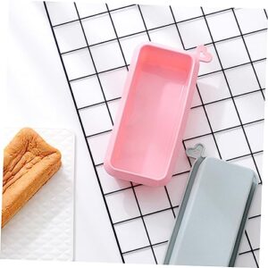 VILLCASE Silicone Baking 1pc Rectangular Silicone Mold De Para Gelatinas Mini Saucepan Silicone Loaf Pan Silicone Cake Mould Baking Tin Bread Loaf Pan Silica Gel Pink Bread Mould Household