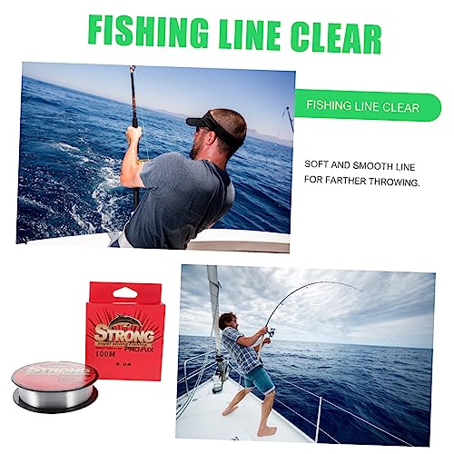 CLISPEED Braided Fishing Line Red Fishing Line Red Braided Fishing Line Outdoor Fishing Equipment Braid Fishing Lines Fishing String The Main Line Taiwan Fishing Fishing Reel Fishing Wire