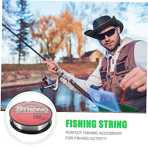 CLISPEED Braided Fishing Line Red Fishing Line Red Braided Fishing Line Outdoor Fishing Equipment Braid Fishing Lines Fishing String The Main Line Taiwan Fishing Fishing Reel Fishing Wire