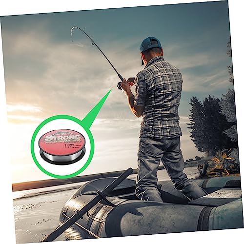 CLISPEED Braided Fishing Line Red Fishing Line Red Braided Fishing Line Outdoor Fishing Equipment Braid Fishing Lines Fishing String The Main Line Taiwan Fishing Fishing Reel Fishing Wire