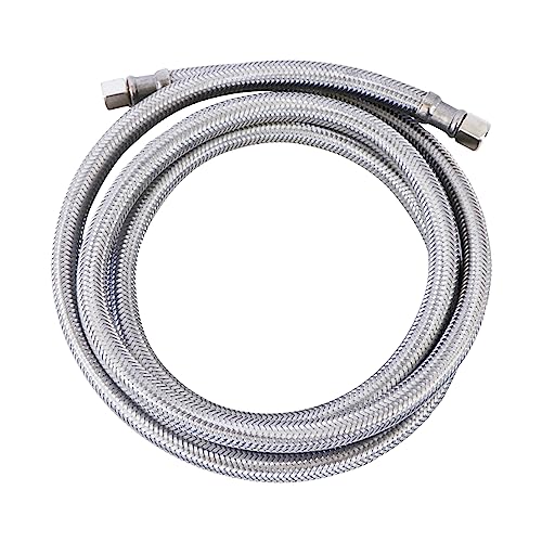 241798224 Ice Maker Replacement for Electrolux & Frigidaire Refrigerators 241642511 241798201 241798231 and 5 Foot Universal Ice Maker Flexible Braided Stainless Steel Water Supply Hose Connector