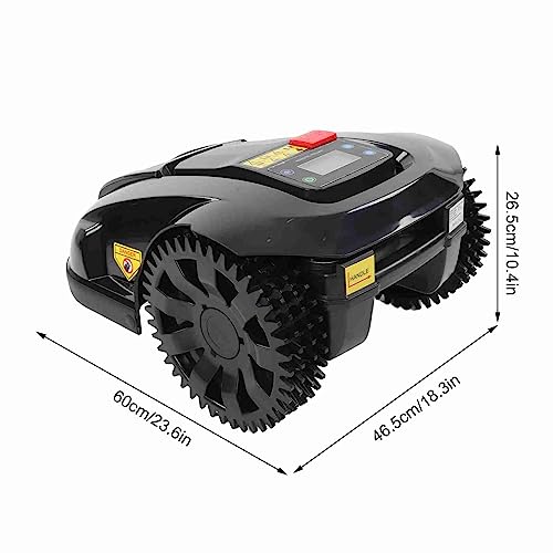 Automatic Intelligent Mowing,Push Mower Garden Tools Machine, Garden Mower Charging Robot 3000Rpm Rainproof 85W Automatic Intelligent Lawn Mowing Machine Lawnmower Weatherproof