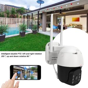 Heayzoki Security Cameras Wireless Outdoor with Solar Panel, 1080P Solar Security Camera System, Dual Power Supply, PIR Human Detection, 2 Way Talk, IΡ66 Waterproof