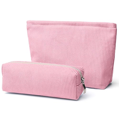 SANYETS Makeup Bag, Cosmetic Bags for Women, Cosmetic Bag for Purse, Small Makeup Bag, Mini Makeup Bag, Small Pouch, Pink Makeup Bag, Cute Preppy Things Aesthetic Stuff