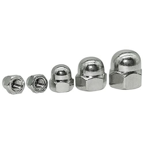 ZIFARM Nuts, 304 Stainless Steel Acorn Cap Nut Decorative Dome Cap Nuts Blind Nuts (Size : M3 5pcs)