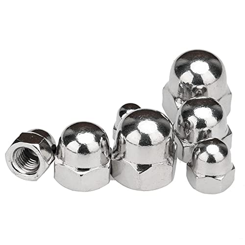 ZIFARM Nuts, 304 Stainless Steel Acorn Cap Nut Decorative Dome Cap Nuts Blind Nuts (Size : M3 5pcs)