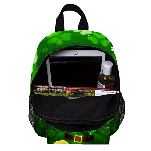 suojapuku Small Backpack,Mini Backpack Lightweight Backpack,st.patrick's day leaves hat Printing Small Daypack Travel Rucksack