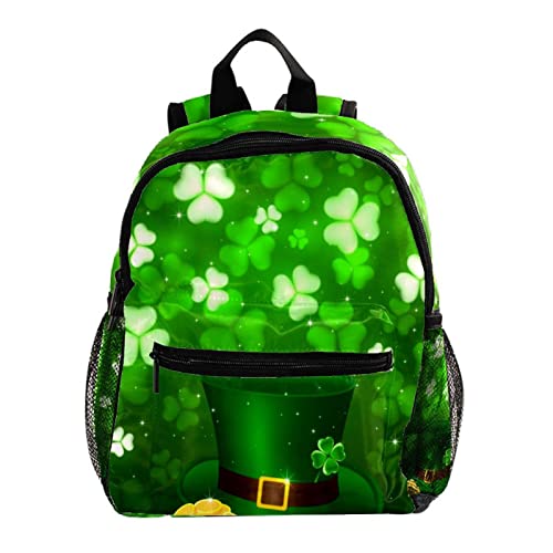 suojapuku Small Backpack,Mini Backpack Lightweight Backpack,st.patrick's day leaves hat Printing Small Daypack Travel Rucksack