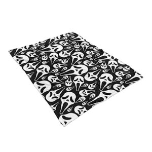 Lament Configuration Ghostface Scream, Halloween Decoration Throw Blanket for Women Men Girls Boys Couch Sofa Bed Decor 60" x 50" (150cm x 130cm)