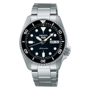 seiko 5 sports automatic black dial 38mm watch srpk29