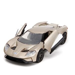 Pink Slips 1:32 2017 Ford GT Die-Cast Car, Toys for Kids and Adults(Metallic Gold)