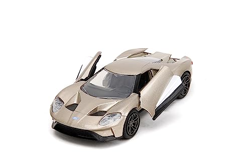 Pink Slips 1:32 2017 Ford GT Die-Cast Car, Toys for Kids and Adults(Metallic Gold)