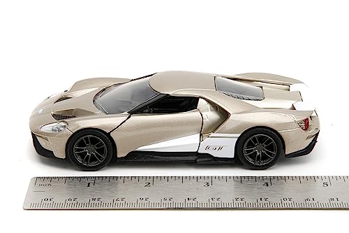 Pink Slips 1:32 2017 Ford GT Die-Cast Car, Toys for Kids and Adults(Metallic Gold)