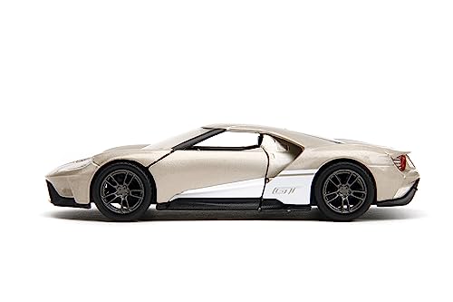 Pink Slips 1:32 2017 Ford GT Die-Cast Car, Toys for Kids and Adults(Metallic Gold)