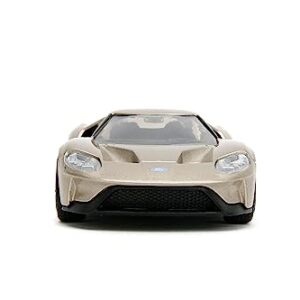 Pink Slips 1:32 2017 Ford GT Die-Cast Car, Toys for Kids and Adults(Metallic Gold)