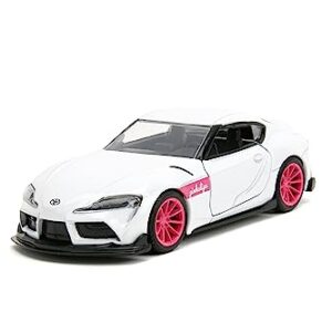 Pink Slips 1:32 2020 GR Toyota Supra Die-Cast Car, Toys for Kids and Adults(White)