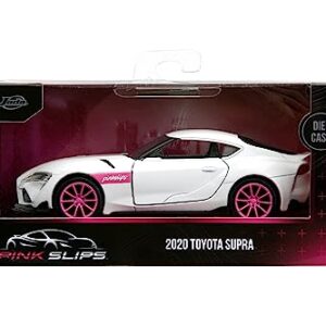 Pink Slips 1:32 2020 GR Toyota Supra Die-Cast Car, Toys for Kids and Adults(White)