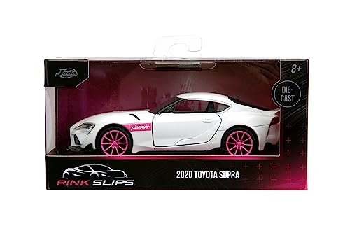 Pink Slips 1:32 2020 GR Toyota Supra Die-Cast Car, Toys for Kids and Adults(White)