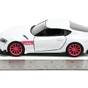 Pink Slips 1:32 2020 GR Toyota Supra Die-Cast Car, Toys for Kids and Adults(White)