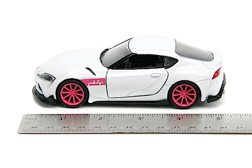 Pink Slips 1:32 2020 GR Toyota Supra Die-Cast Car, Toys for Kids and Adults(White)