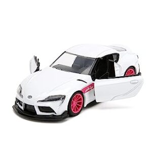 Pink Slips 1:32 2020 GR Toyota Supra Die-Cast Car, Toys for Kids and Adults(White)