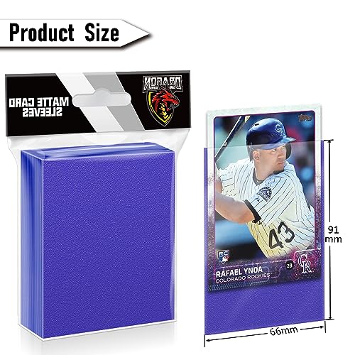 600PCS Card Sleeves for Collectable Gaming Cards, Matte Card Protectors Sleeves for Baseball Cards, Game Cards and Trading Cards (6 Colors)