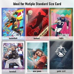 600PCS Card Sleeves for Collectable Gaming Cards, Matte Card Protectors Sleeves for Baseball Cards, Game Cards and Trading Cards (6 Colors)