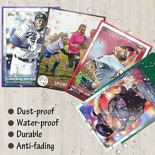 600PCS Card Sleeves for Collectable Gaming Cards, Matte Card Protectors Sleeves for Baseball Cards, Game Cards and Trading Cards (6 Colors)