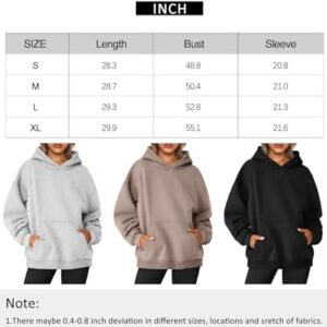 AUTOMET Black Hoodies for Women Oversized Sweatshirts Cute Fleece Long Sleeve Shirts Sweaters Loose Casual Winter Pullover Fall Outfits Y2k Owith Pockets 2023