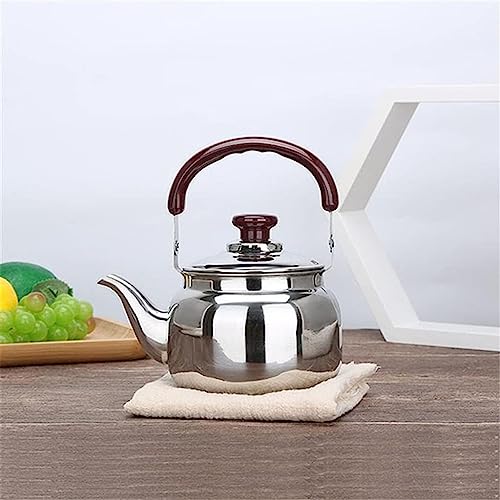 Tea Kettle For Stove Top Teapot For Stovetop Stainless Steel Whistle Kettle Teapot With Handle Teapot For All Stovetops Kitchen Tea Pot Stovetop (Size : 1L)