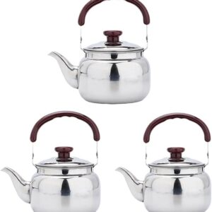 Tea Kettle For Stove Top Teapot For Stovetop Stainless Steel Whistle Kettle Teapot With Handle Teapot For All Stovetops Kitchen Tea Pot Stovetop (Size : 1L)