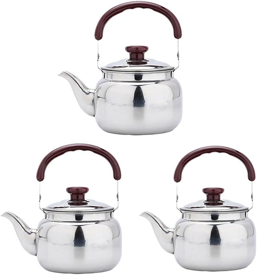 Tea Kettle For Stove Top Teapot For Stovetop Stainless Steel Whistle Kettle Teapot With Handle Teapot For All Stovetops Kitchen Tea Pot Stovetop (Size : 1L)