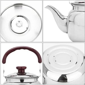 Tea Kettle For Stove Top Teapot For Stovetop Stainless Steel Whistle Kettle Teapot With Handle Teapot For All Stovetops Kitchen Tea Pot Stovetop (Size : 1L)