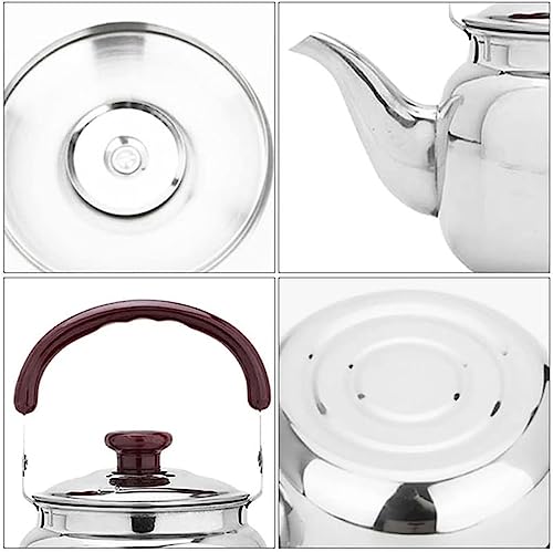 Tea Kettle For Stove Top Teapot For Stovetop Stainless Steel Whistle Kettle Teapot With Handle Teapot For All Stovetops Kitchen Tea Pot Stovetop (Size : 1L)