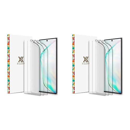 XClear 3 Pack Screen Protector Designed for Galaxy Note 10 Plus/Note 10 Plus 5G (2019) & 3 Pack Screen Protector Designed for Galaxy Note 10 (2019) [Case Friendly]