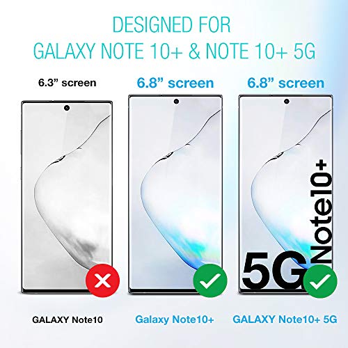 XClear 3 Pack Screen Protector Designed for Galaxy Note 10 Plus/Note 10 Plus 5G (2019) & 3 Pack Screen Protector Designed for Galaxy Note 10 (2019) [Case Friendly]