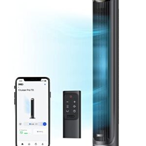 Dreo 40'' WiFi Tower Fan, 26ft/s High-Speed Cooling, Quiet Floor Fan with Remote & Smart Tower Fans for Home, 90° Oscillating Fans for Indoors, 26ft/s Velocity Quiet Floor Fan